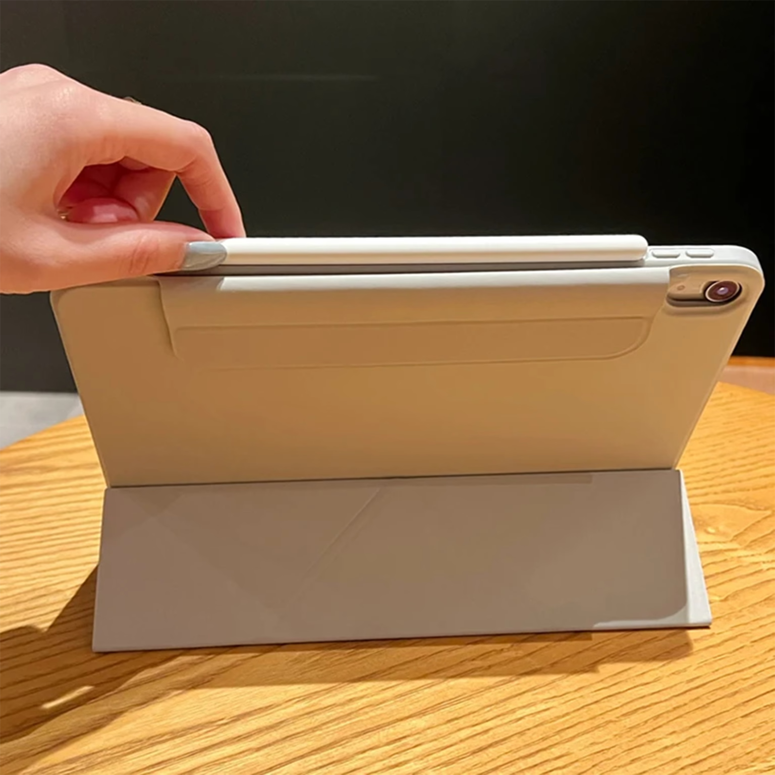 Multifold Leather Texture Magnetic Smart Folio Cover for iPad 7 | 8 ...